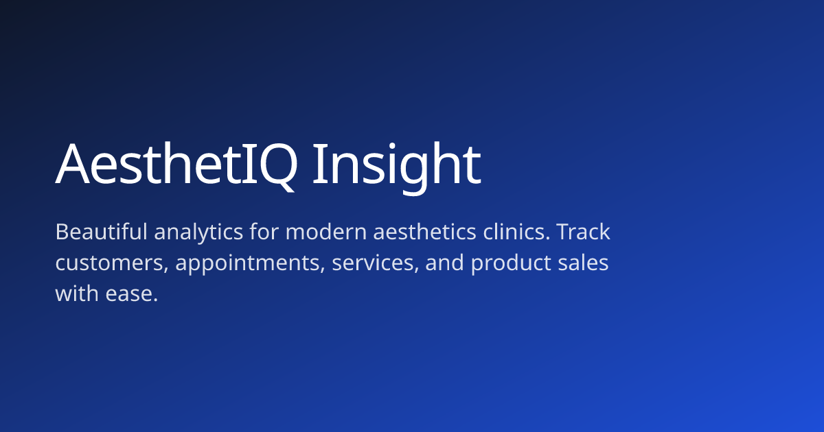 AesthetIQ Insight